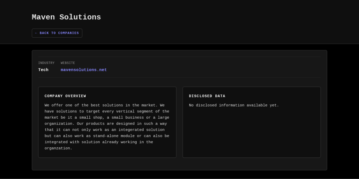 Alleged Data Breach Targets Maven Solutions | DataBreach.io
