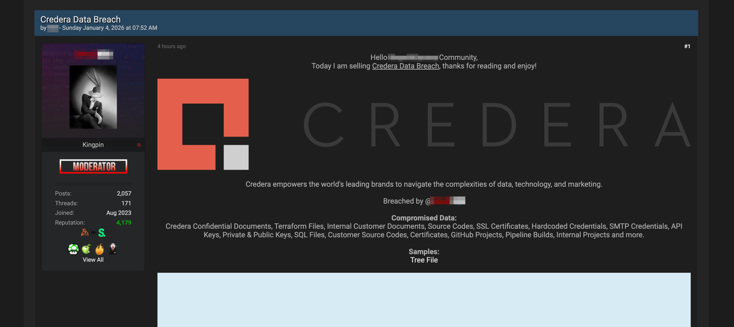 Credera Data Breach Reportedly Exposes Internal Documents and Source ...